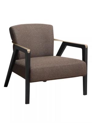 China Customised Star Hotel Single Stainless Steel Armchair With Fabric Option for sale