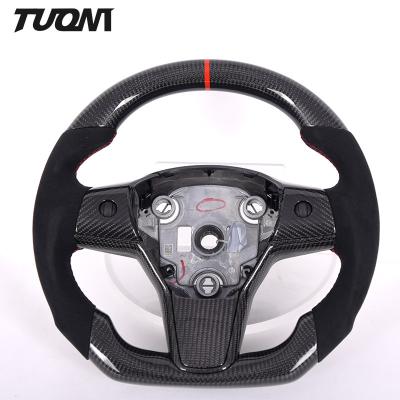 Китай OEM персонализировал модель 3 руля волокна углерода Tesla для автоматического украшения продается