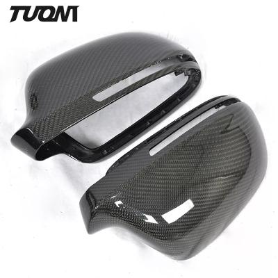 Cina Copertura specchietto retrovisore in fibra di carbonio nera per Audi A3 2014-2020 Sostituzione copri specchietto laterale in vendita