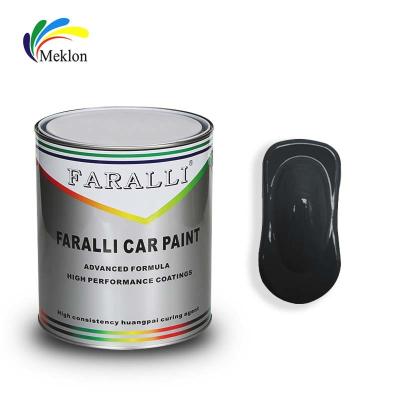 Cina 1K Fase blu Vernice speciale Nera Sistema solido alto Vernice di rifinitura automatica per riparazione auto in vendita
