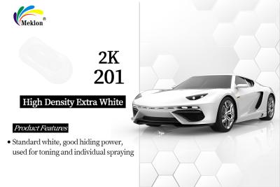 China High Glossy 2K High density Extra White Top Acrylic Colorful Car Refinish Automotive Paint for sale
