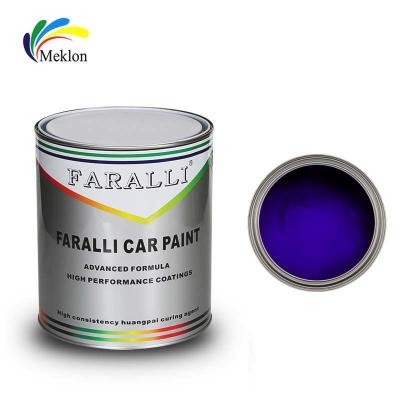 China Anti-Fade High Gloss 1K Purple Blue Metallic Base Coat Color Auto Paint for sale