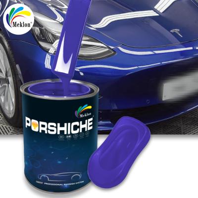 China High Gloss Solid Aluminum Body Automotive Base Coats Car Paint for sale
