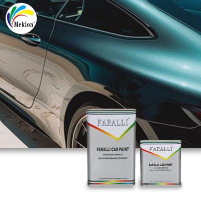 Cina Alto lucente liquido bianco perla rifinitura metallica viola Vernice auto Vernice auto 2K Color solido rivestimento basecoat Vernice auto in vendita