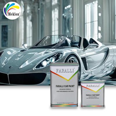 Cina Alto lucente liquido bianco perla rifinitura metallica viola Vernice auto Vernice auto 2K Color solido rivestimento basecoat Vernice auto in vendita
