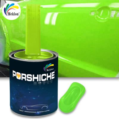 China 1K Yellow Green Car Paint Basecoat For Resistant To Daily Environmental Impacts for sale
