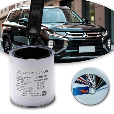 Customized Refinish Car Paint MITSUBISHI X03 1K Black Pearl Acrylic Paint For Extreme Weather And Complex Road Conditions