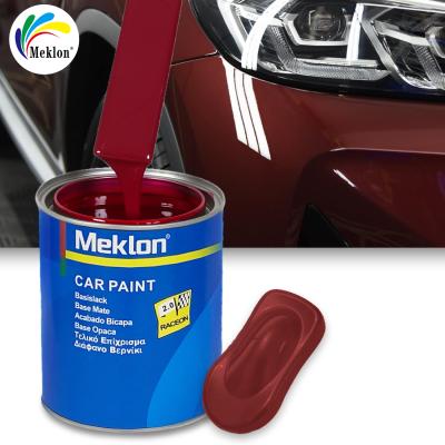 China 1K2K Car Paint With High Expressive Power And High Coverage Dark Red Car Paint for sale