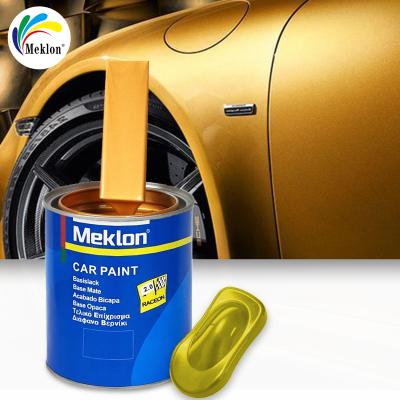 China 1k2k High Sales Environmentally Friendly Car Repair Paint Metal Gold Car Paint for sale