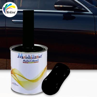 China High Gloss Scratch Resistant And Easy To Repair Pure Black Car Repair Paint for sale