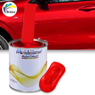 Original Factory Grade Effect Hot Selling High-Cost-Effective Schramvast En slijtvast Helderrood Auto Reparatie Verf