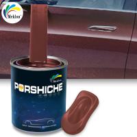 China Fast Drying Dark Red Metallic Matte Car Paint for sale