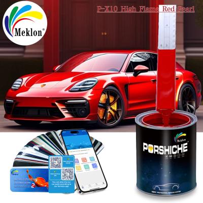 China Nontoxic Red Pearl Auto Paint Multiscene Fade Resistant Pearlized Car Paint for sale