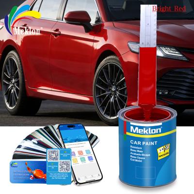 China Odorless Pearl Bright Red Automotive Paint Anti Scratch Mildew Resistant for sale