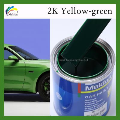 China Fast Drying 2K Yellow-green Acrylic Paint Automotive Car Refinish Coating & Paint for sale
