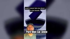 Pure Blue Car Paint High Gloss Finish