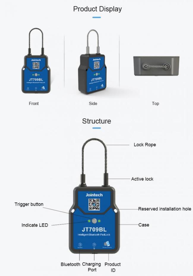 Mini Bluetooth Waterproof IP65 GPS Smart Lock CE Certification 1