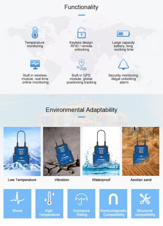 Mini Bluetooth Waterproof IP65 GPS Smart Lock CE Certification 3