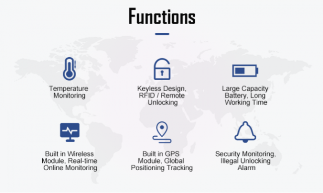 Jointech JT709C Smart Container Seal Tracking For Cargo Security And GPS Navigation Seal Lock 7