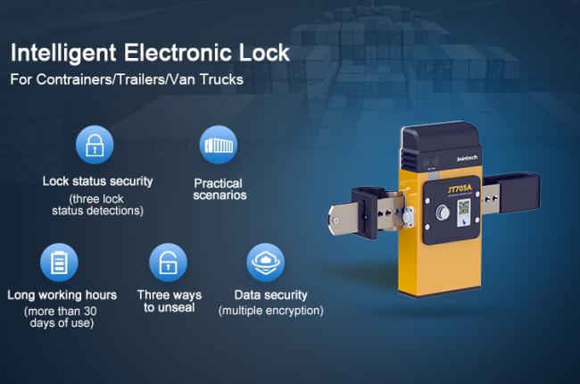 JT705A GPS Electronic Seal Padlock front view
