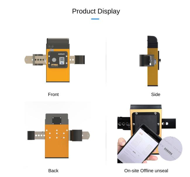 JT705A GPS Electronic Seal Padlock installed on container