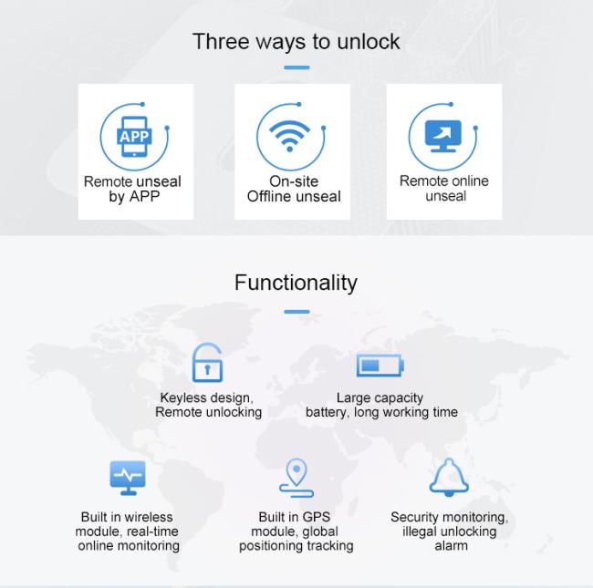 JT705A GPS Electronic Seal Padlock close-up
