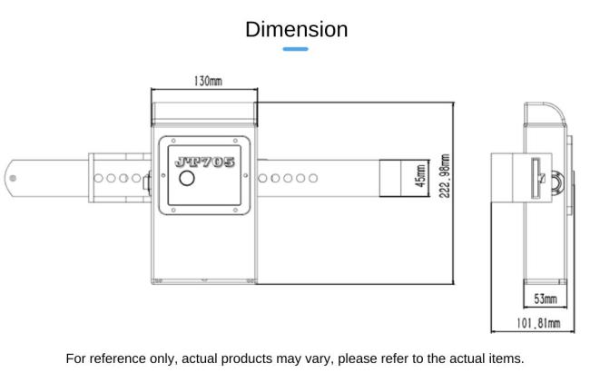 JT705A GPS Electronic Seal Padlock components