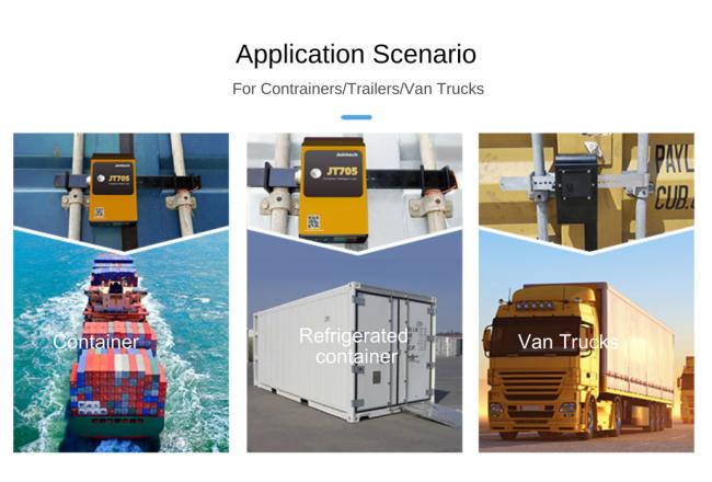 JT705A GPS Electronic Seal Padlock in use