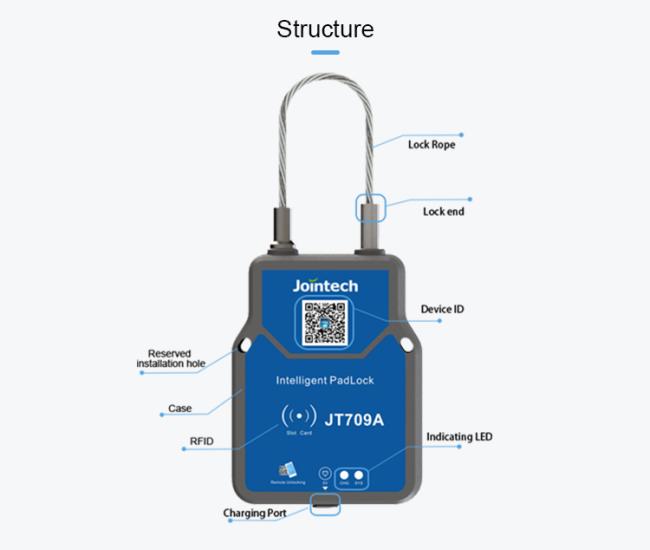 JT709A GPS Tracking Lock in use