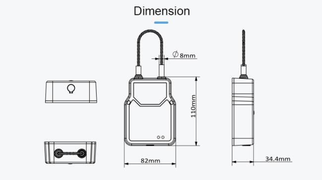 JT709A GPS Tracking Lock with container