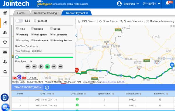 Jointech Windows 2002 GPS Vehicle Tracking Software For Fleet Management