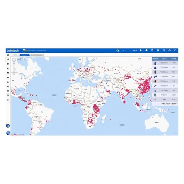 Jointech Windows 2002 GPS Vehicle Tracking Software For Fleet Management