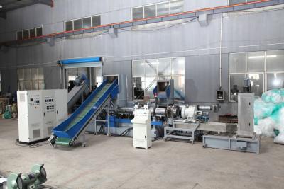 China Single Stage Plastic Recycling Pellet Machine For Plastic Film Woven Bag for sale