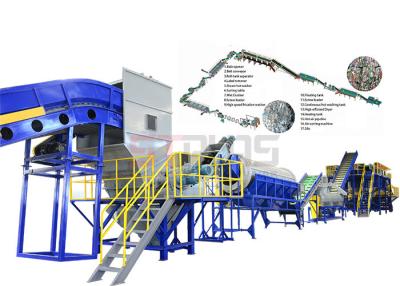 China SUS304 materiële Plastic Huisdierenvlokken die Lijn, Huisdierenfles Recyclingsmachine wassen Te koop