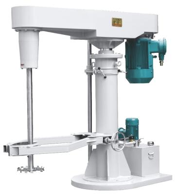 China Hydraulic Lifting High Speed Dissolver Machine 22kw - 75kw Single Shaft Coating Mixing Machine for sale