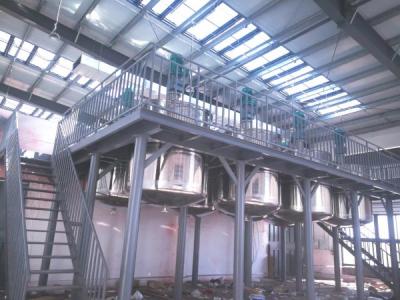 China Fixed Platform Coating Production Line 1000L - 5000L Paint Mixing Vessels / Tanks for sale