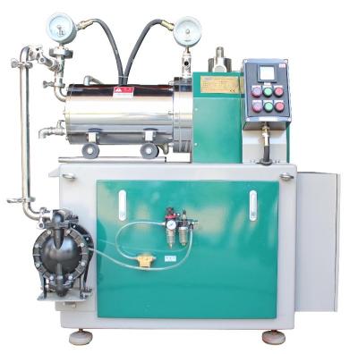 China 10L Capacity Horizontal Bead Mill Disc Type Sand Mill In Paint Industry for sale