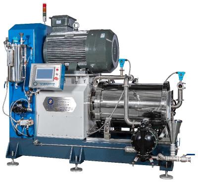 China 60L Capacity Horizontal Nano Bead Mill / Sand Mill With PU Or Ceramic Material Structure for sale