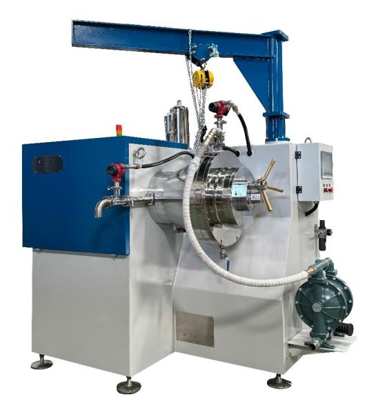 Quality 18L Capacity Horizontal Pin Type Sand Mill / Bead Mill Machine For High Viscosity Products for sale