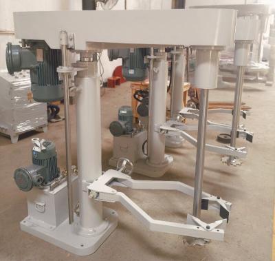 China Single Shaft High Speed Paint Disperser Machine 4kw - 15kw High Speed Dissolver Mixer for sale
