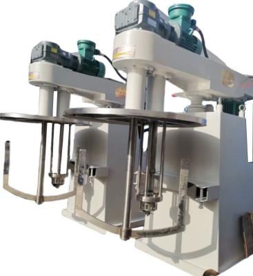 China High And Slow Speed Lab Vacuum Emulsifying Mixer Machine SS304 Double Shaft Mixer for sale