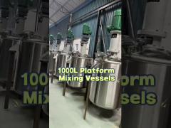 Automatic Ink Production Line Installation Fixed In The Platform