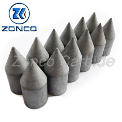 Cina Alti bottoni del carburo di tungsteno di durezza per l'estrazione mineraria della materia prima vergine di 100% in vendita
