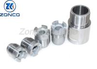China Solid Tungsten Carbide Threaded Spray Nozzles High Strength HRA 90 6% Cobalt for sale