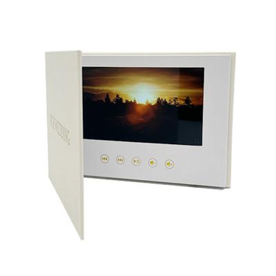 China 7 Inch Electronic LCD Screen Greeting Card Module Business Print Gift Box Paper New Invented Music Book Video for sale