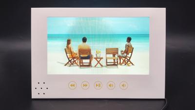 China Video greeting cards 1500mah 7 Inch Screen Leather Digital Lcd Video Card Brochure With Custom Design for sale