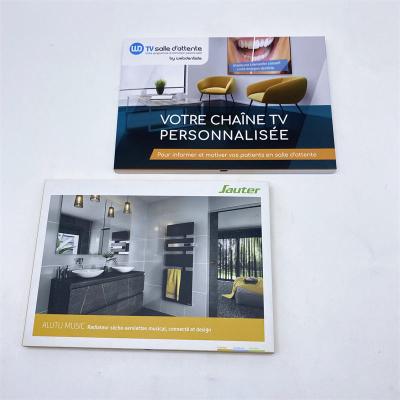 China Screen 7 Inch Lcd Advertising Promotion A5 Video Brochure Card 7inch Video for Business for sale