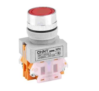 NP4-BN Flat Button IP40 Industrial Control Circuit Pushbutton Switch