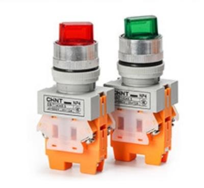 IP40 Industrial Control Circuit Pushbutton Switch NP4-XD Lighted Rotary Knob