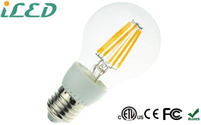 中国 Epistar のフィラメントねじ E27 6Watt LED 地球の電球 A60 は白い 3000K 550lm を暖めます 販売のため
